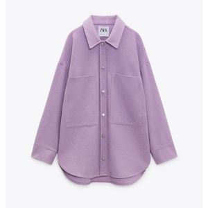 Zara | Jackets & Coats | Zara Wool Blend Shirt Jacket | Poshmark